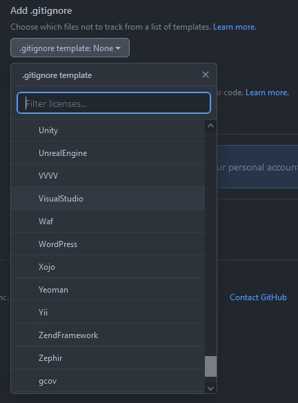 Three gitignore Files For Dotnet Projects In Git